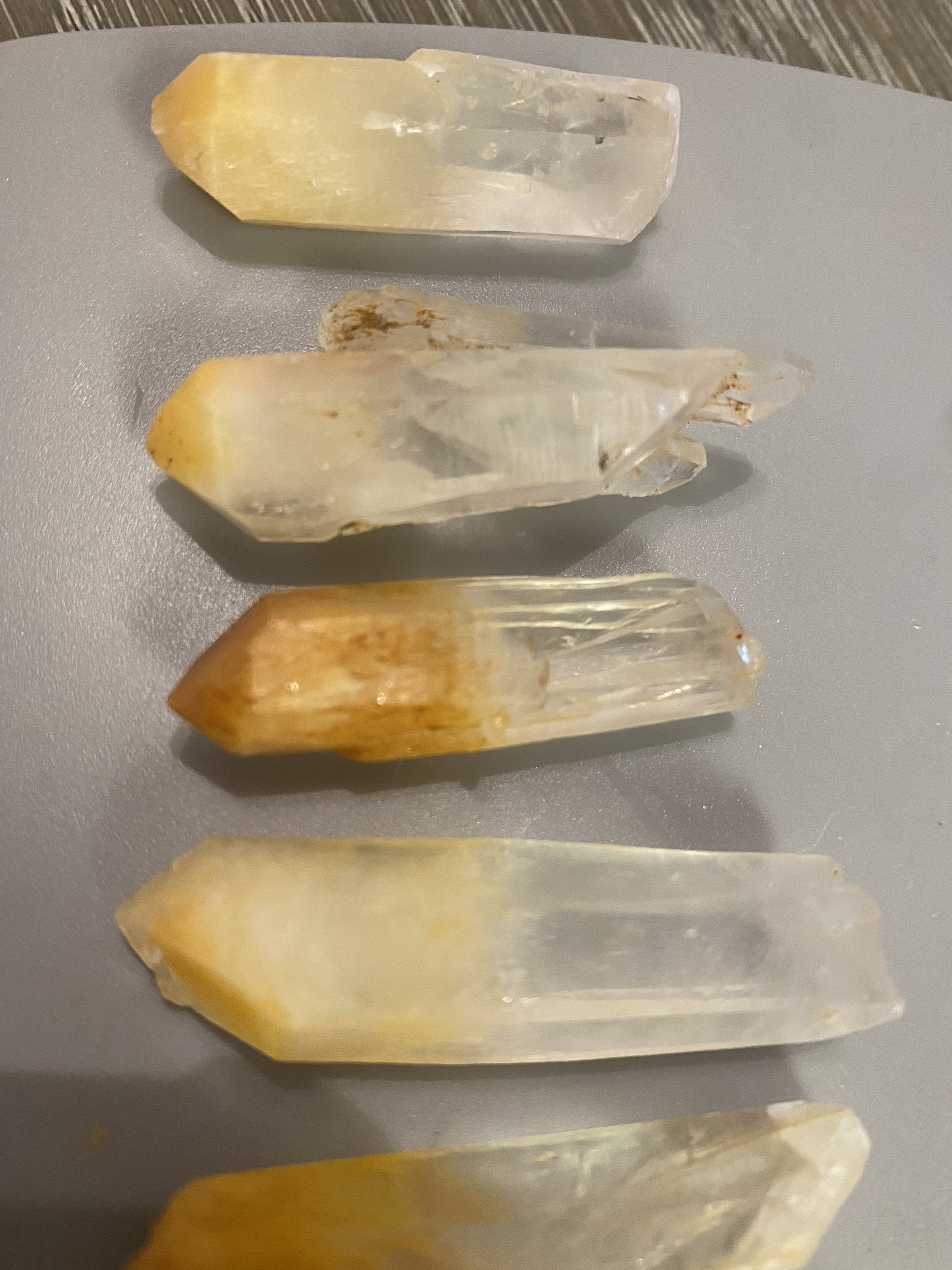 Super High Quality Mango Quartz Points/ Medium Mango Points/ Deep Color ...