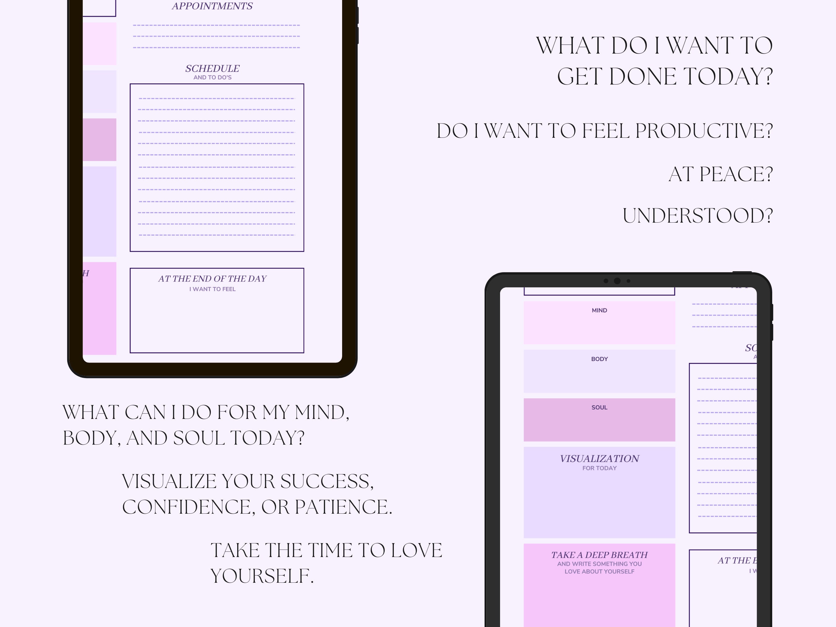 Purple Daily Manifest Planner. Digital Planner in Purple, Daily To-do ...