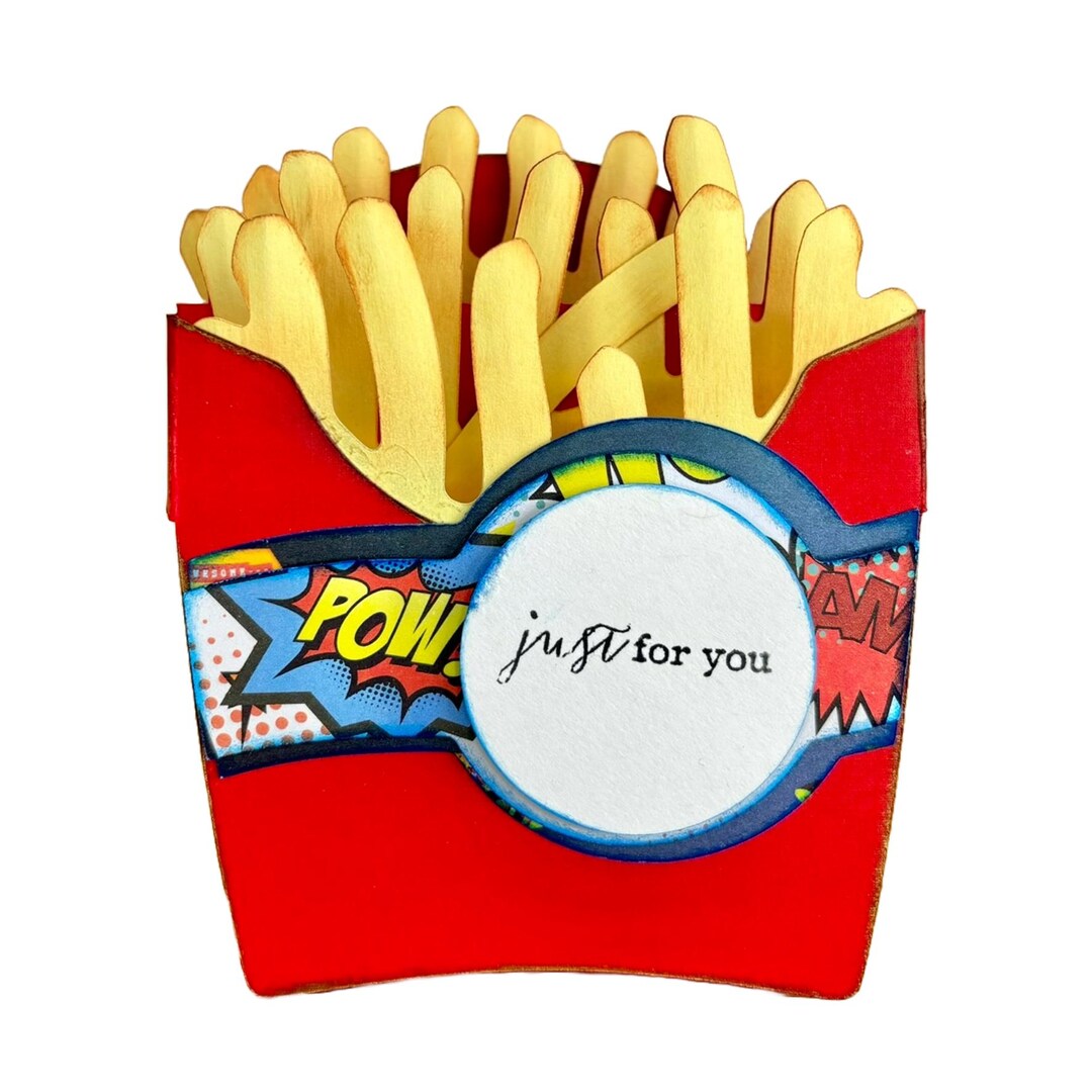 Fries Birthday POP UP Greetings Card, Takeaway Chips Card, French Fries ...