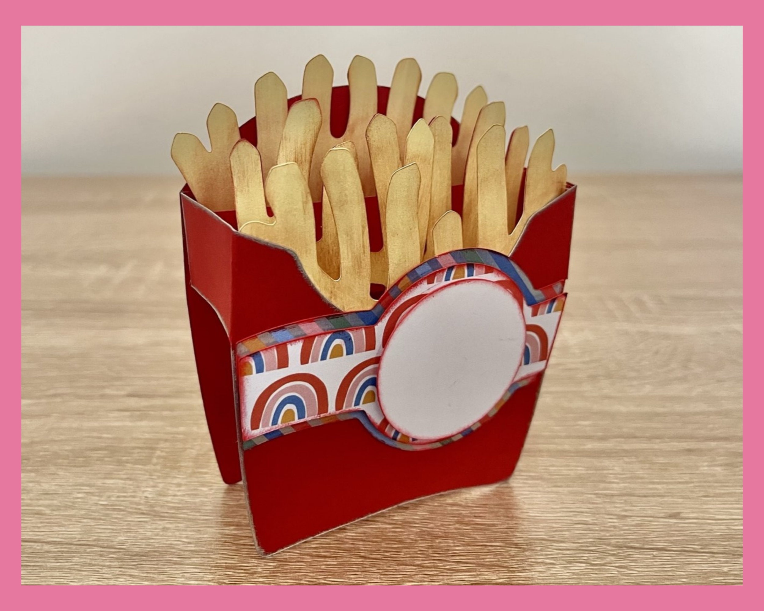 Chips POP UP Greetings Card Fries Card Potato Chips Greeting - Etsy