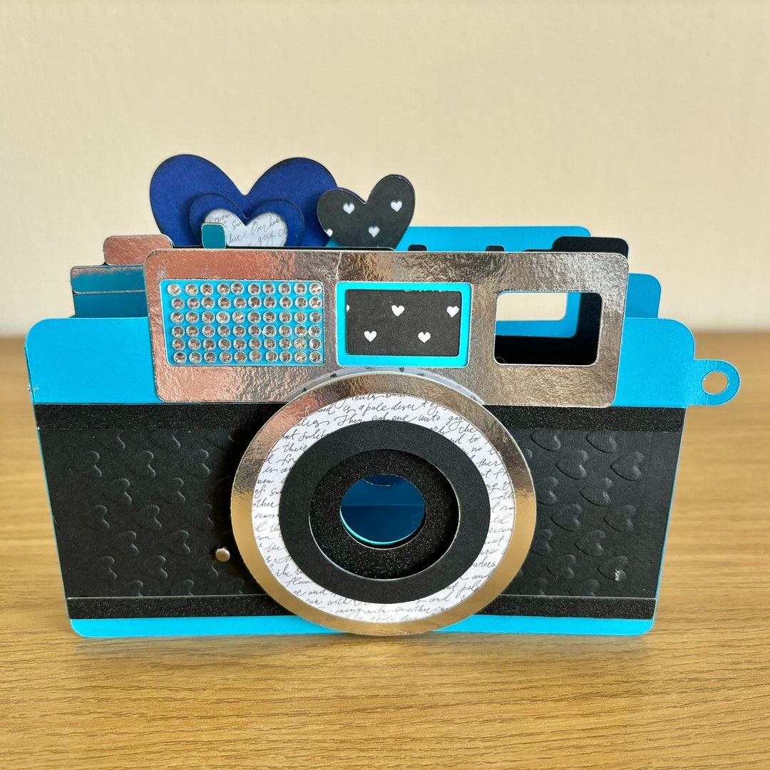 Vintage Camera Pop up Box Card, 3D Vintage Camera Box Card Valentine ...
