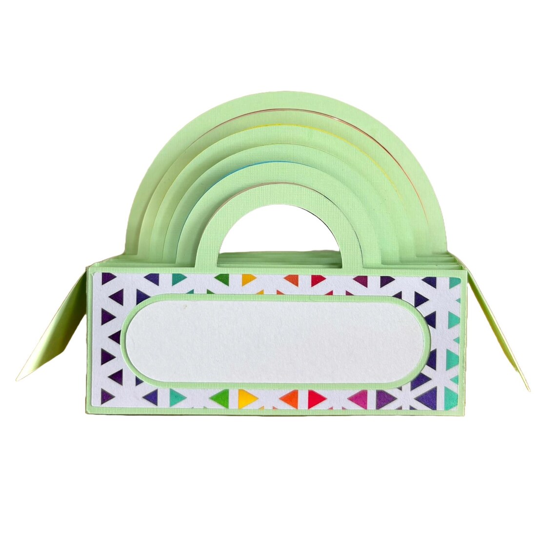 Rainbow POPUP Box Greetings Card, Vibrant Spectrum Surprise Card ...