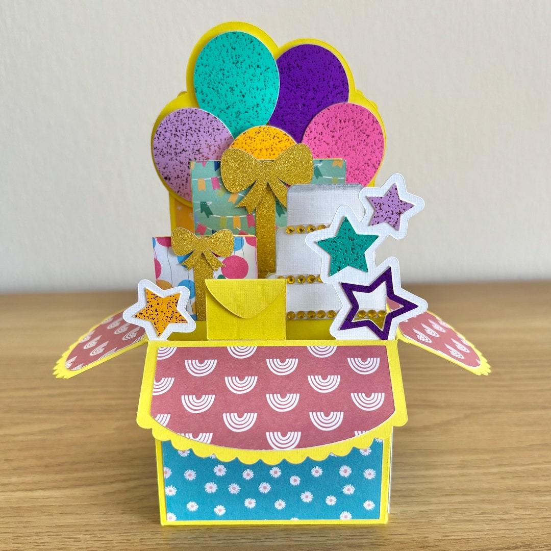 Colorful 3D Pop-up Invitation Card, Perfect for Kids' Birthdays and ...
