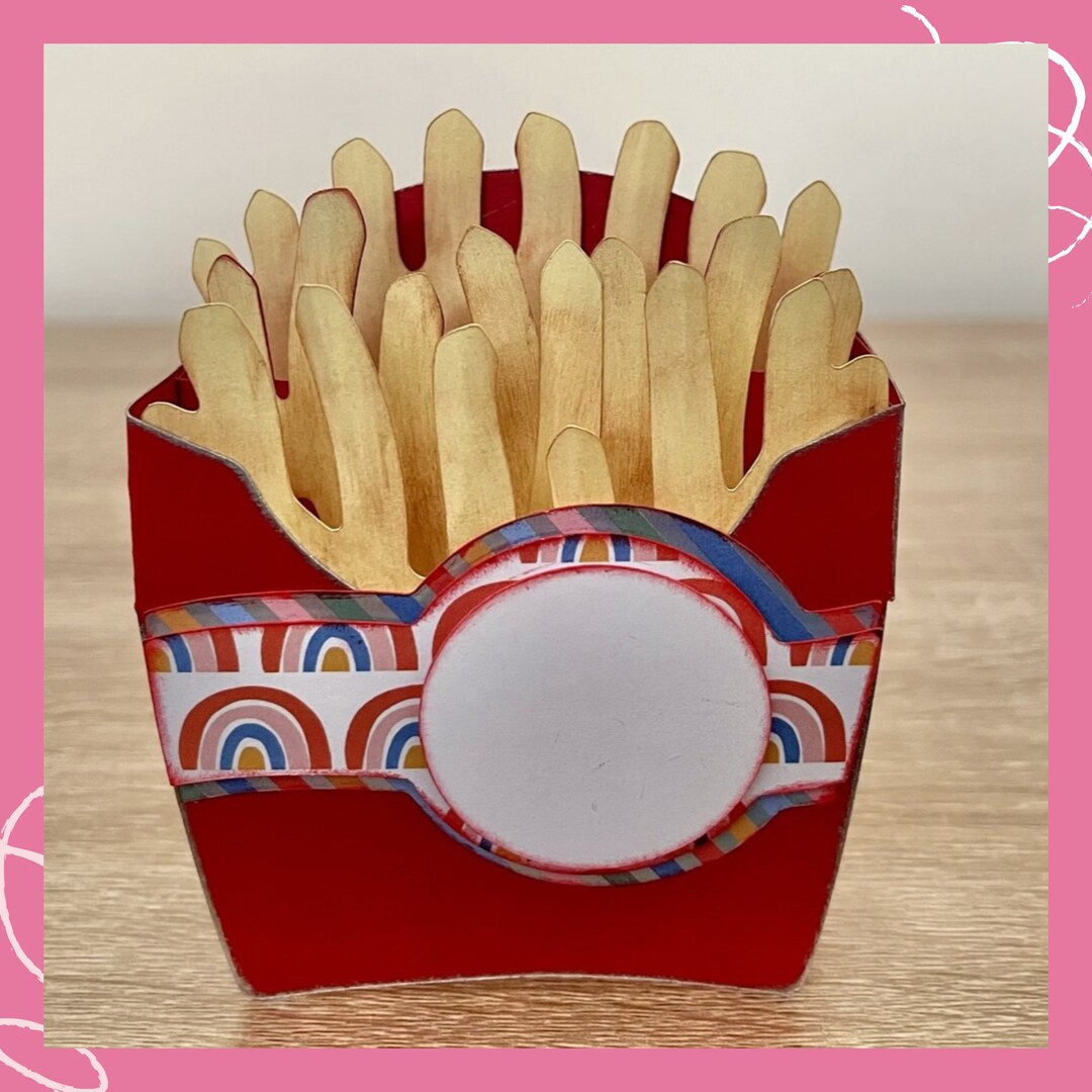 Chips POP UP Greetings Card Fries Card Potato Chips Greeting - Etsy