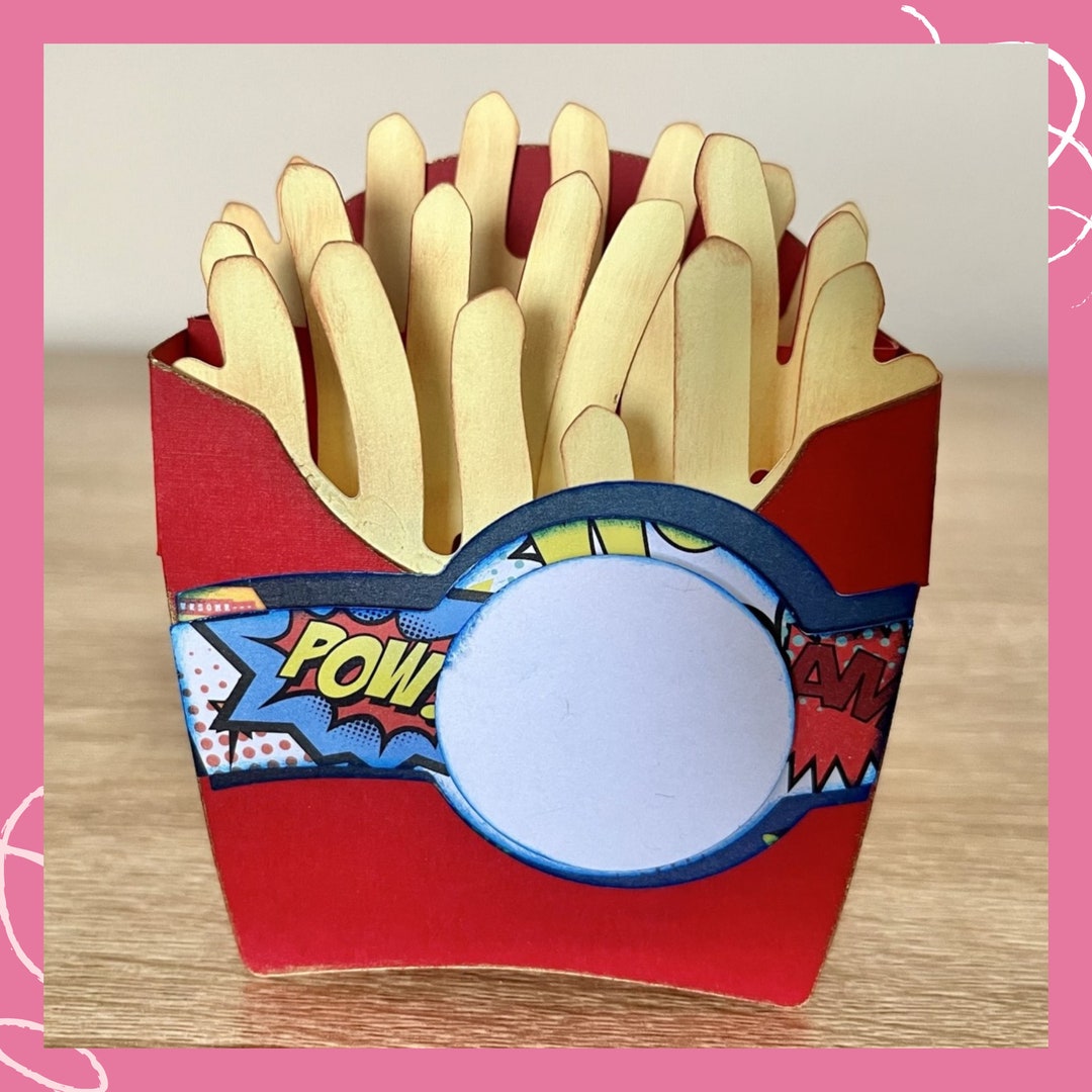 Fries Birthday POP UP Greetings Card Takeaway Chips Card - Etsy