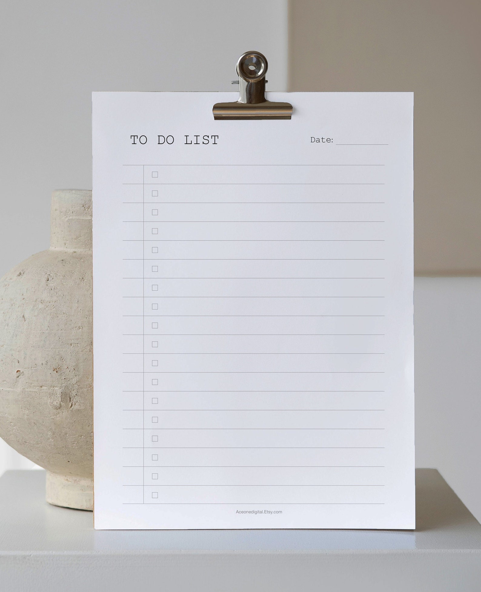 Minimalistic to Do List Printable,simple Tasks List, Productivity ...