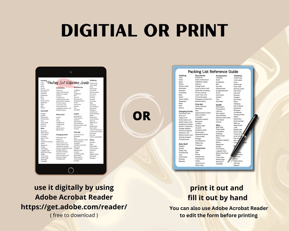 Travel Planner Printable Digital Bundle, Multiple Sizes, Budget Sheet ...
