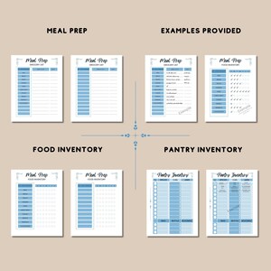 Digital Weekly Meal Planner With Shopping List, Track Water Intake ...