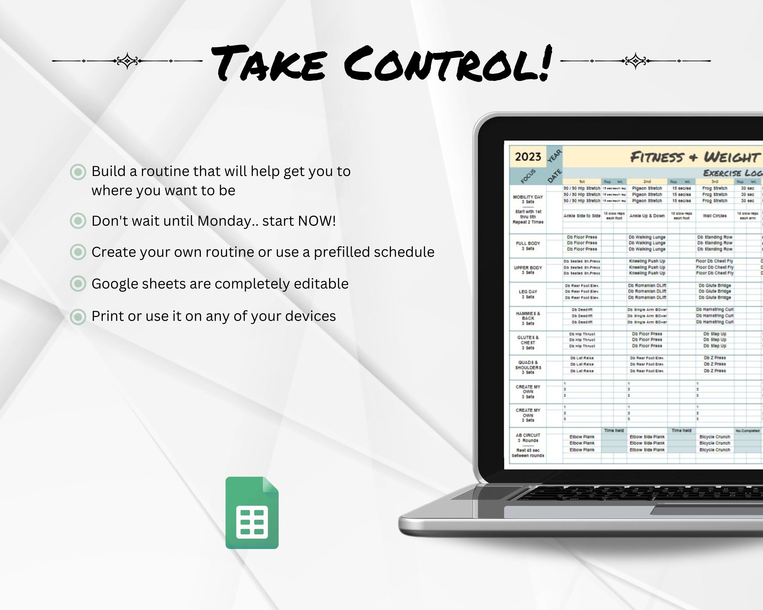 Workout Tracker Printable Daily Fitness Tracker Fitness - Etsy