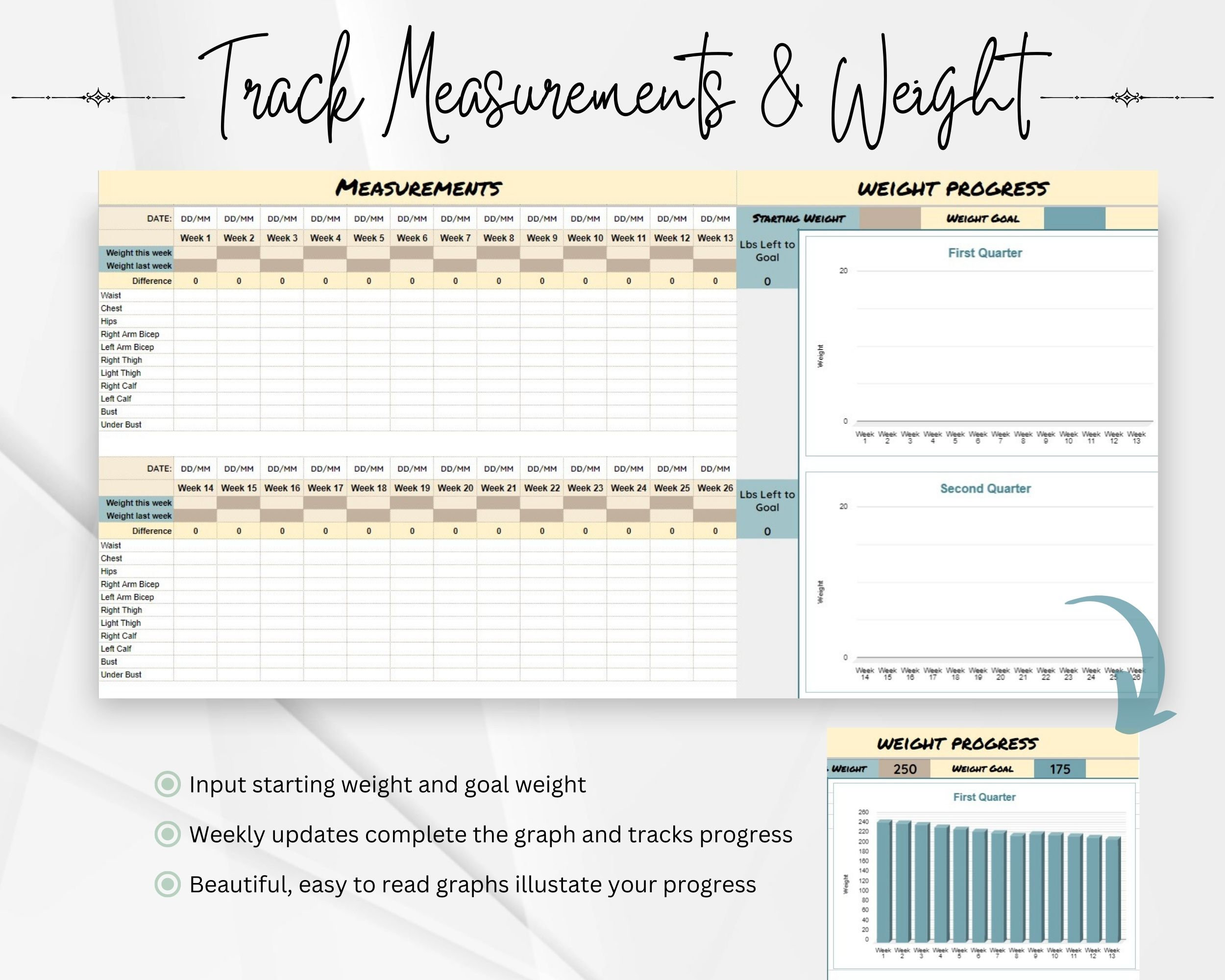 Exercise Printable Tracker Daily Fitness Tracker Fitness - Etsy