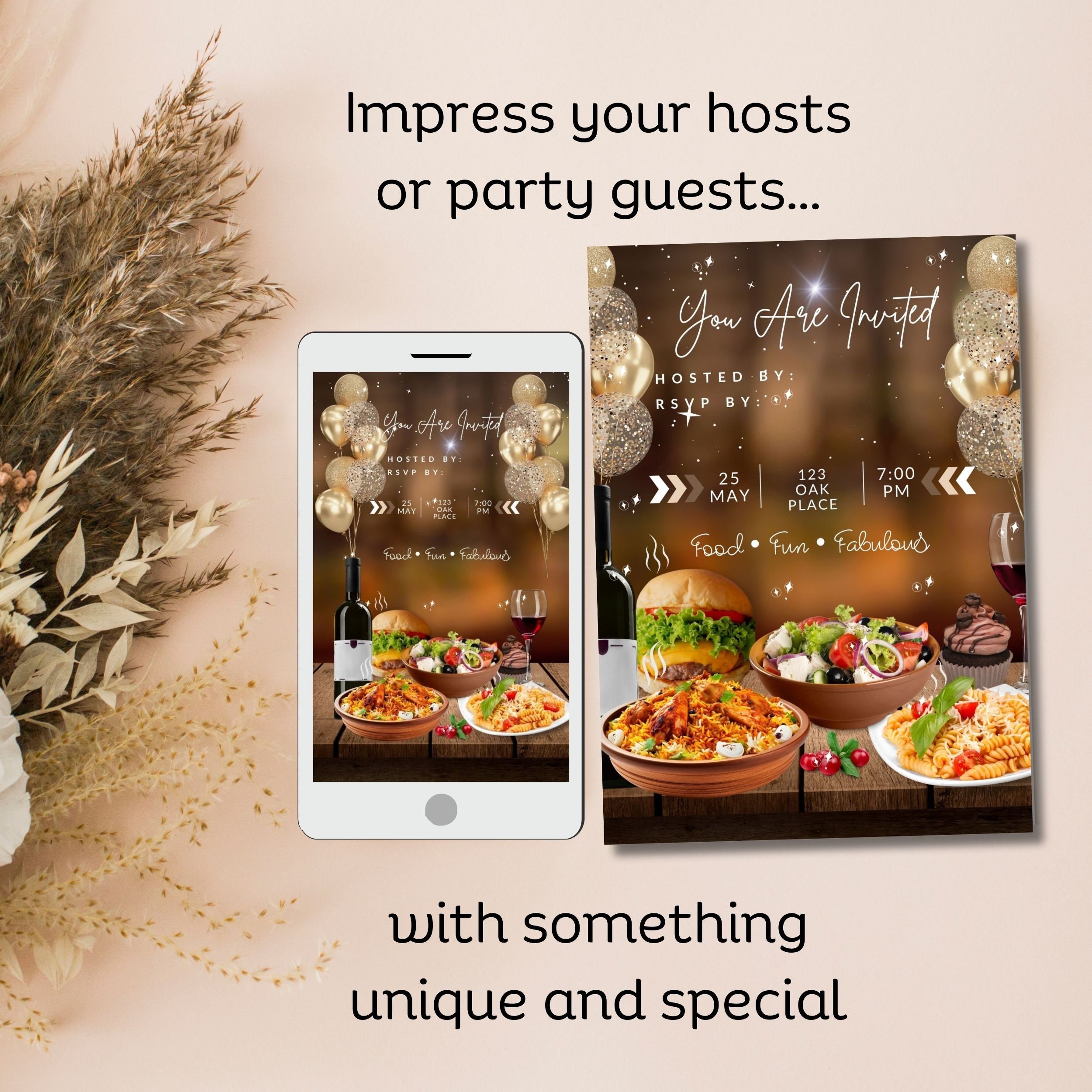 Customizable Animated Digital Invitation | Canva Editable | Perfect for ...