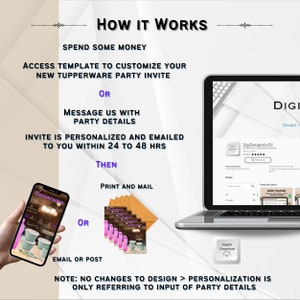 Tupperware, Digital Party Invitation, Party Invites, Animated Digital ...