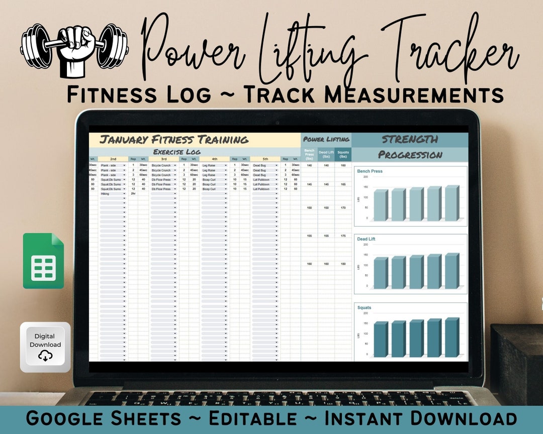 Fitness Tracker Printable, Daily Fitness Tracker, Workout Tracker ...