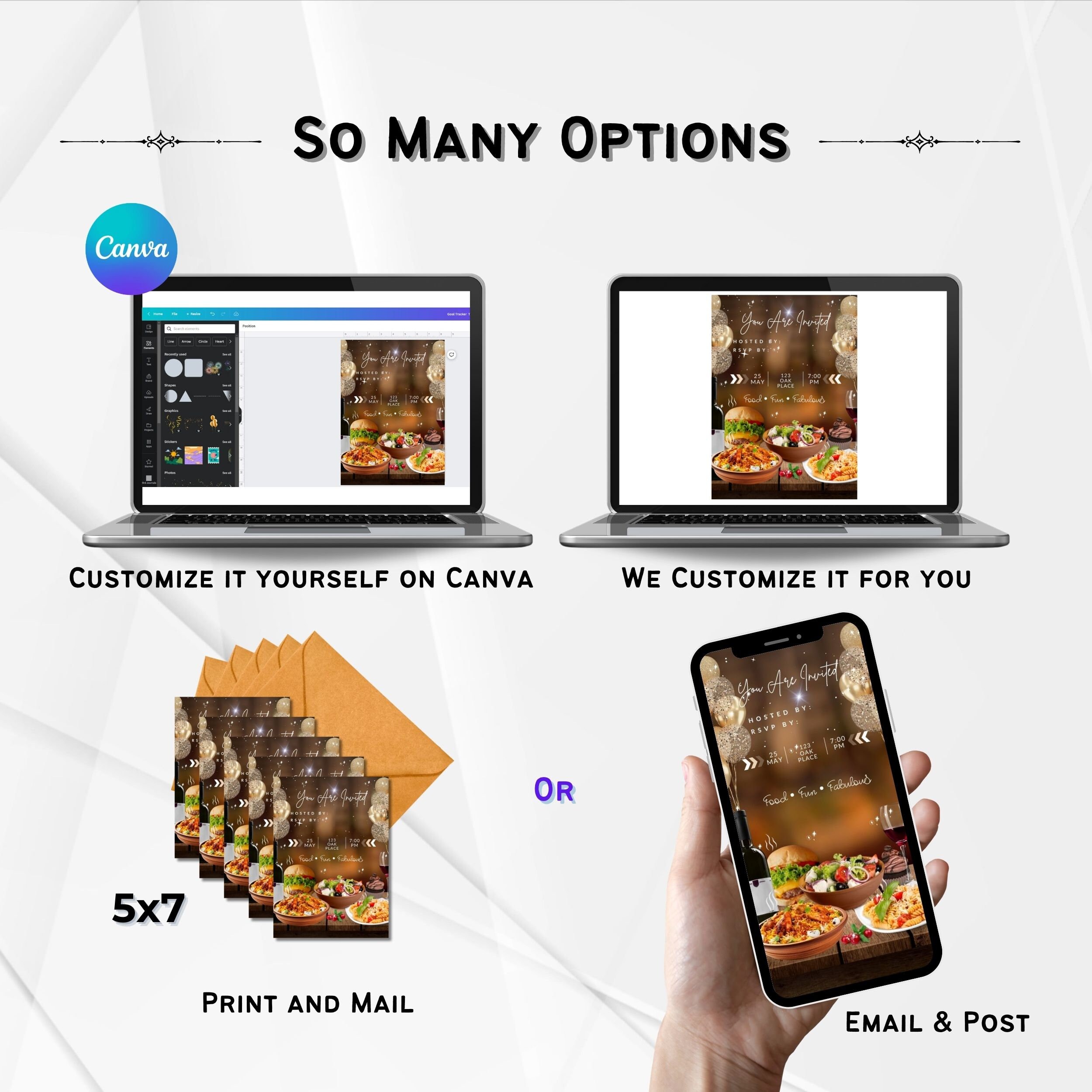 Customizable Animated Digital Invitation | Canva Editable | Perfect for ...