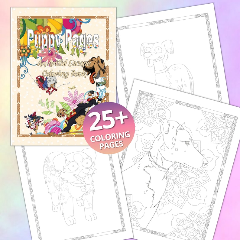 20 Printable Dog Coloring Pages, Funny Coloring Book, Coloring Page ...