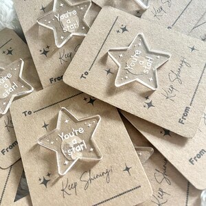 Teacher Pupil Gift - School Leaver 2025 - Pack of 10+ Star Tokens ...