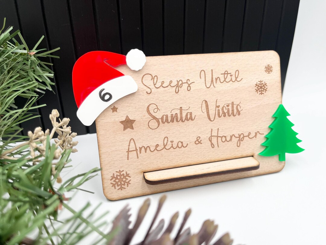 Personalised Christmas Countdown - Childrens Santa Arrives Countdown ...