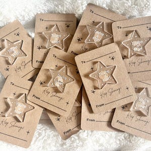 Teacher Pupil Gift - School Leaver 2025 - Pack of 10+ Star Tokens ...