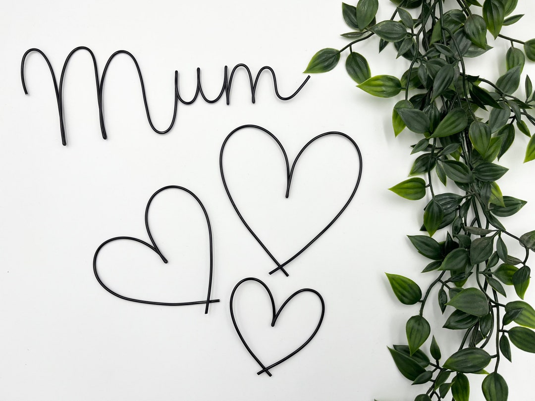 Wire Words Mum Sign Mothers Day Gift Mummy Gift Wire Sign Mum Gift Home ...