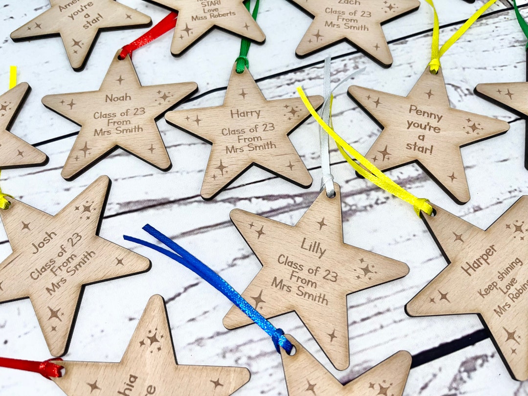 Teacher Pupil Gift School Leaver 2023 Personalised Wooden - Etsy UK