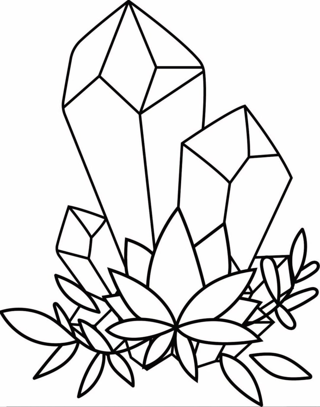Crystal and Lotus Florl Vinyl Decal - Etsy
