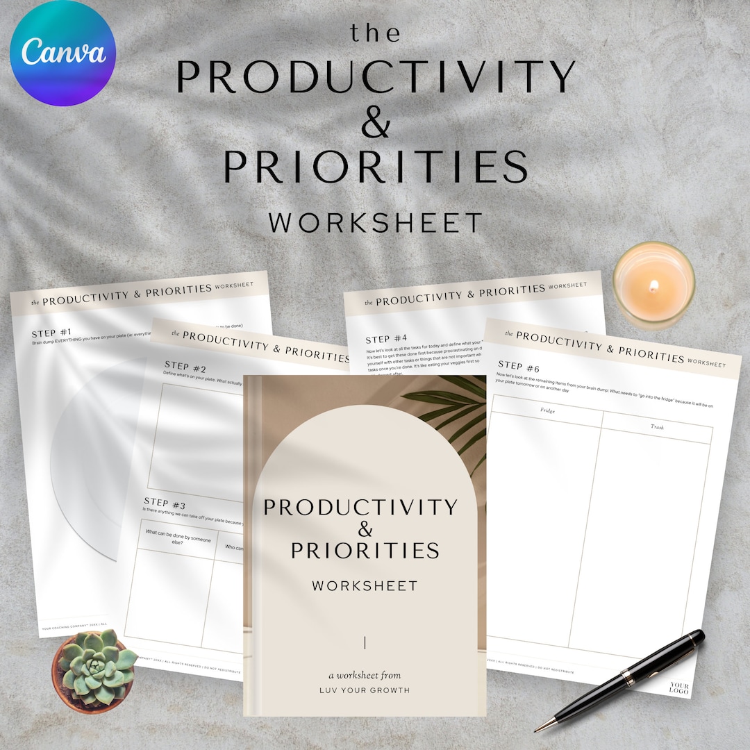 Priorities Guide | Productivity Tool Priority List Priorities Tool ...
