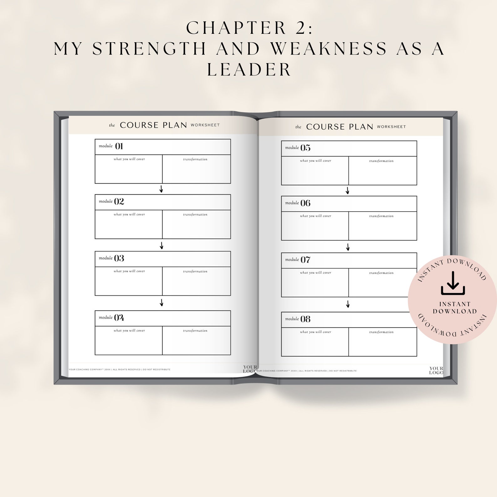 The Course Plan Worksheet Ebook Template Course Workbook Slide Deck ...