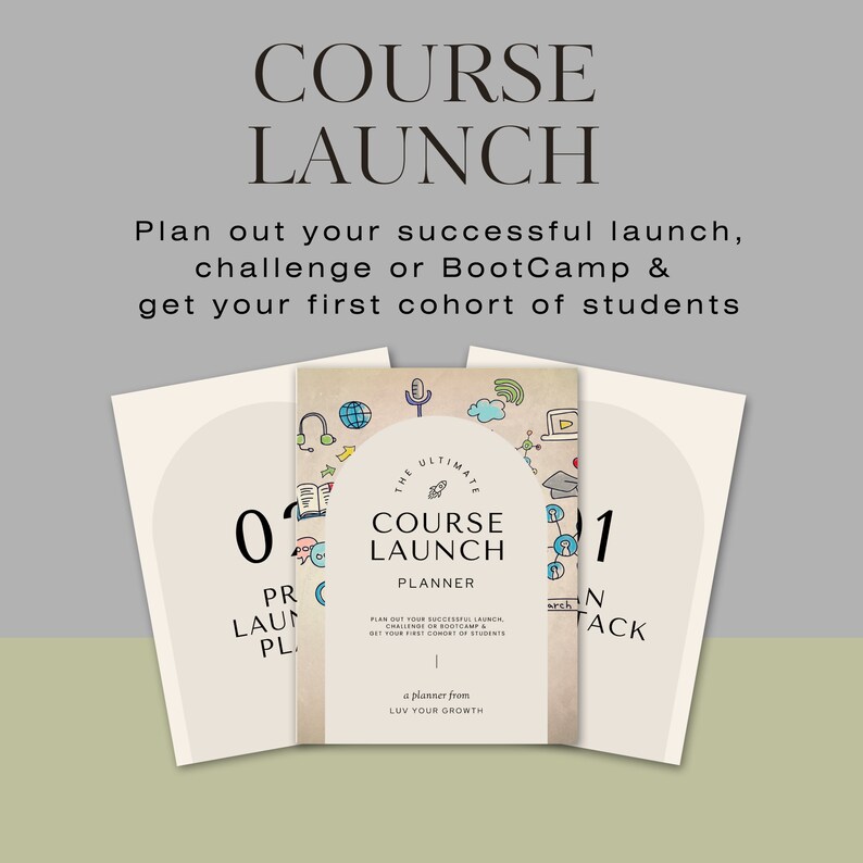 The Ultimate Course Launch Planner Product Launch Planner Digital Product Online Course Creator ...