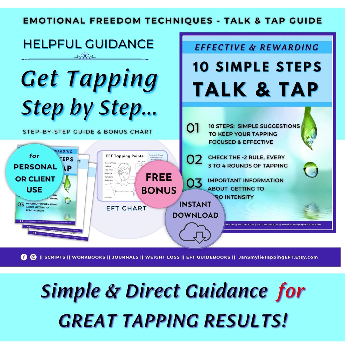 10 Simple Steps - A Talk & Tap EFT Guide | Helpful Focused Suggestions ...