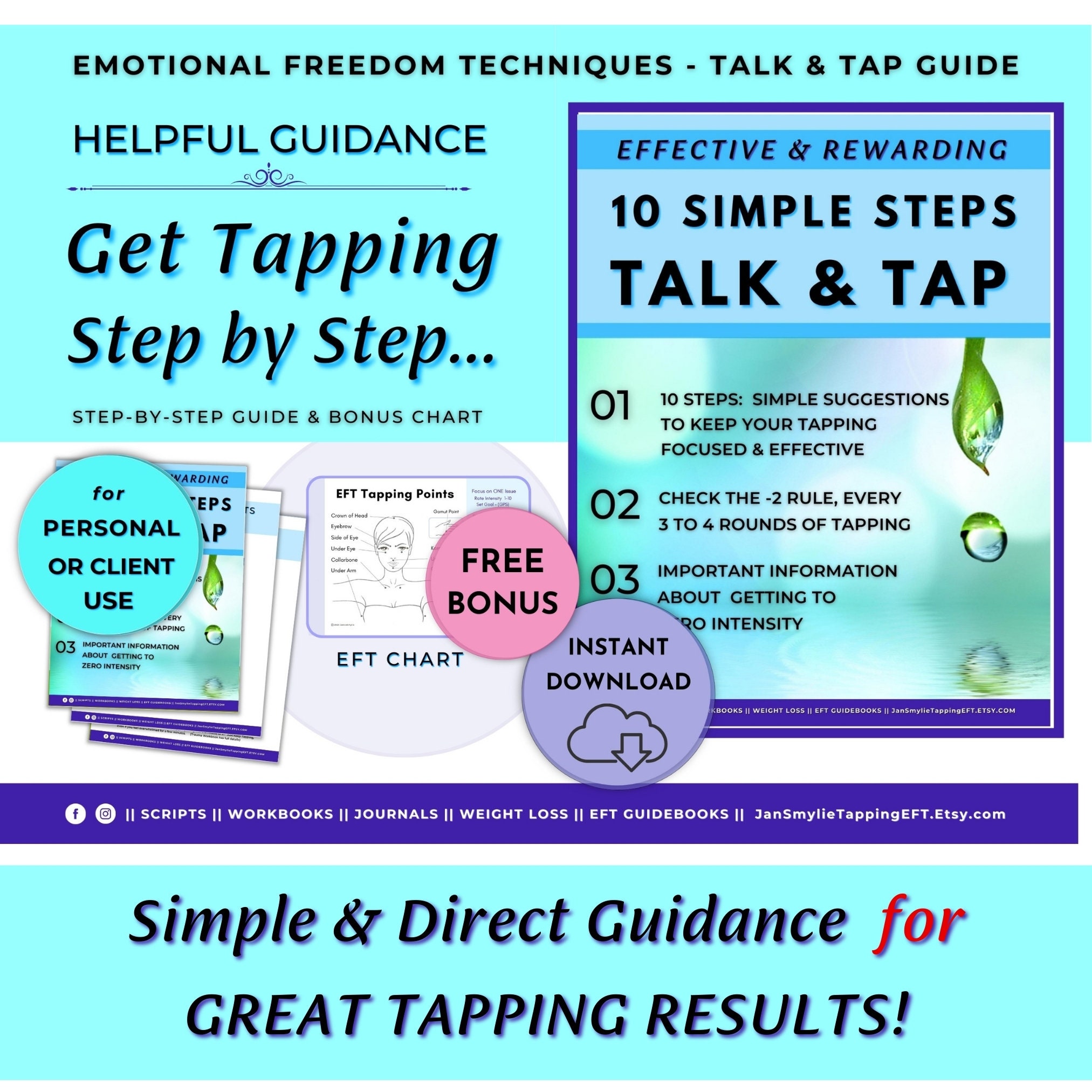 10 Simple Steps - A Talk & Tap EFT Guide | Helpful Focused Suggestions ...