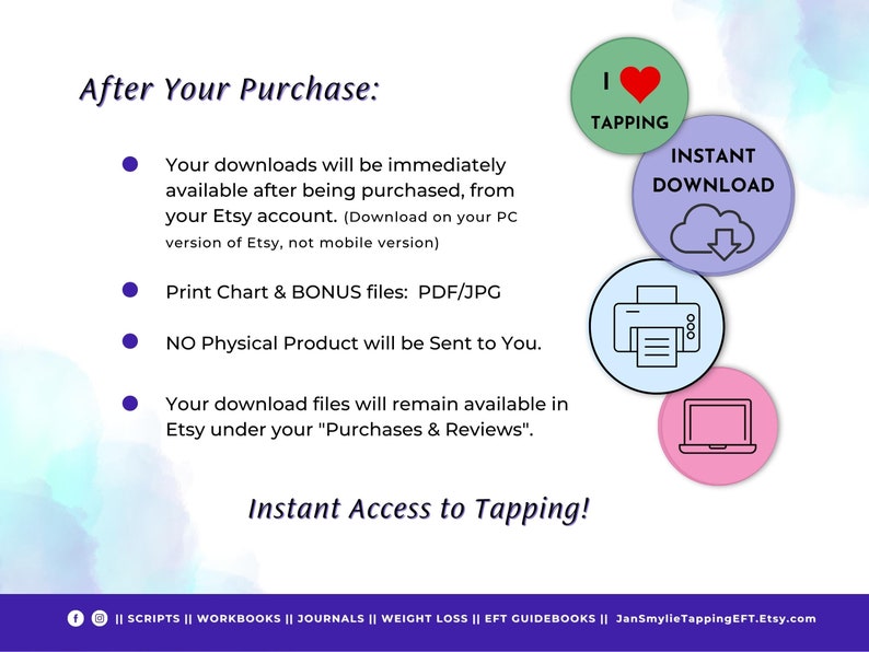 EFT Tapping Points Chart - With Simple How to Tap Instructions | Bonus ...