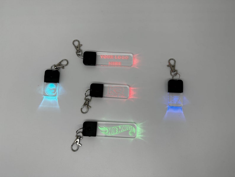 LED Keychain (personalize) - Etsy