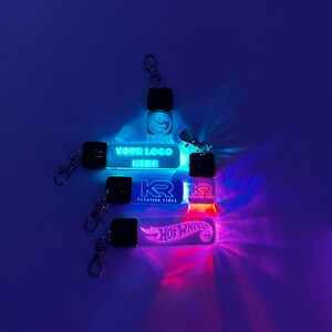 LED Keychain (personalize) - Etsy