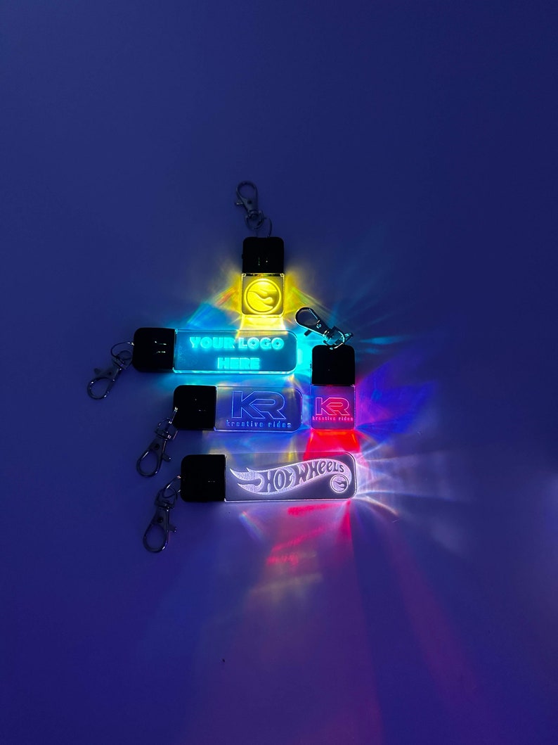 LED Keychain (personalize) - Etsy