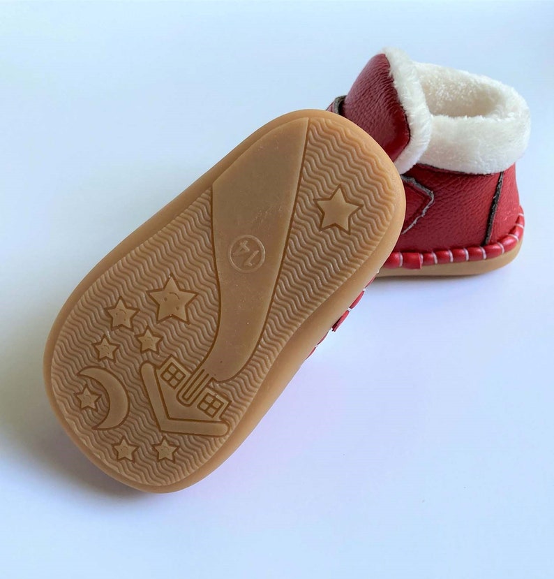 Genuine Leather Warm Winter Booties for Babies and Toddlers - Etsy