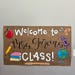 Hand Painted Classroom Banner- Brown Paper Banner- Custom Decor ...