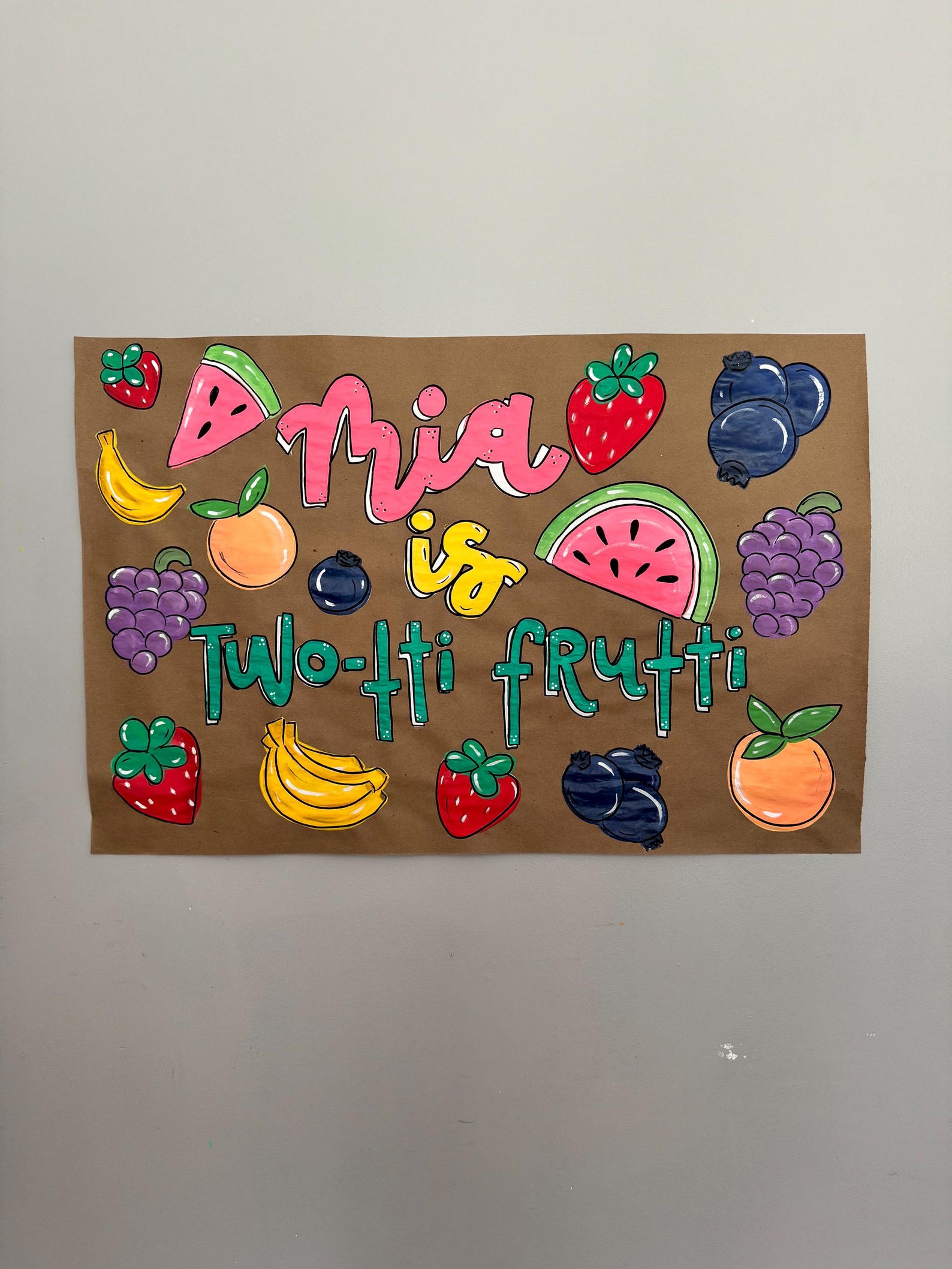 Hand Painted Classroom Banner- Brown Paper Banner- Custom Decor ...