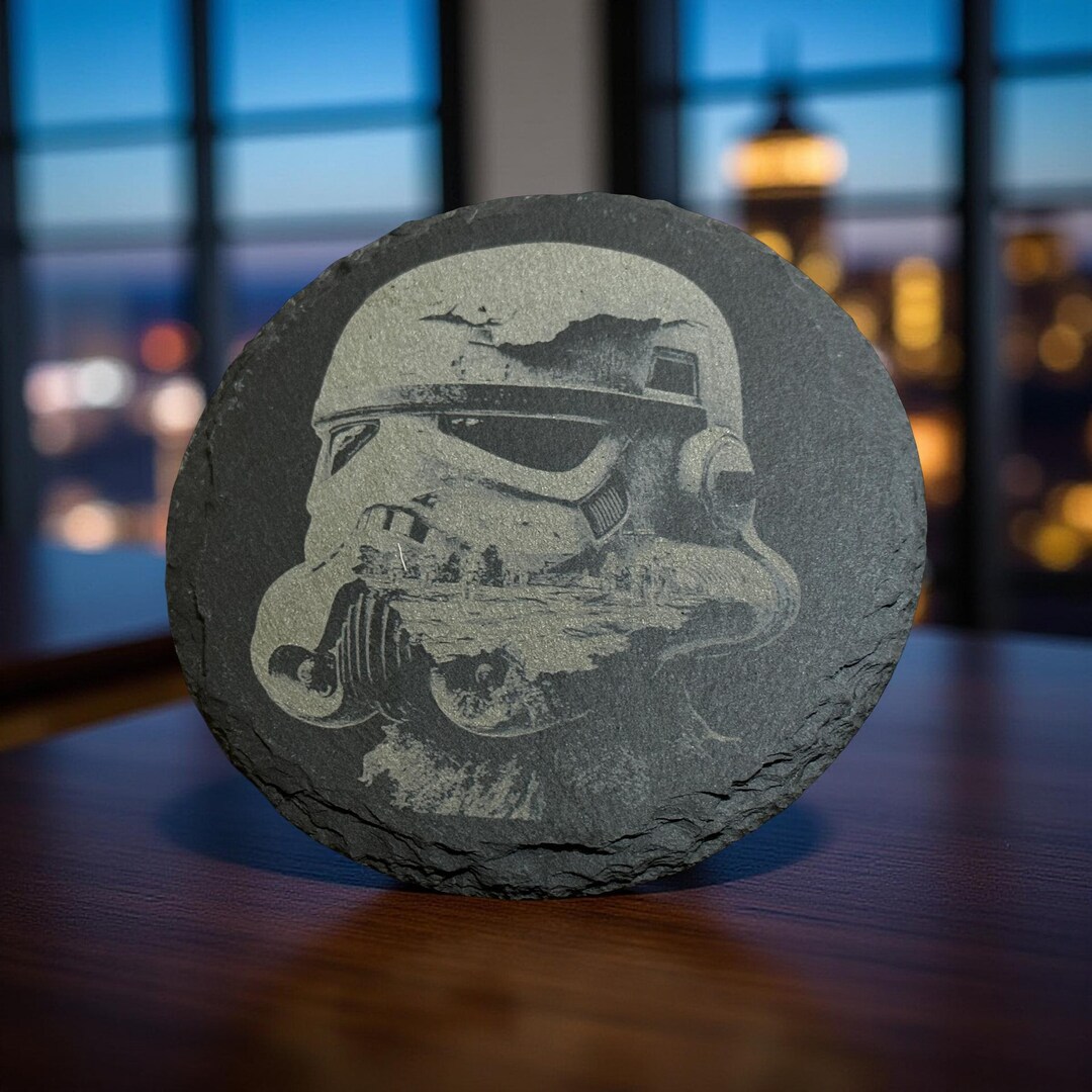Star Wars Fan Art of a Storm Tropper Helmet With a Micro Scene on a ...