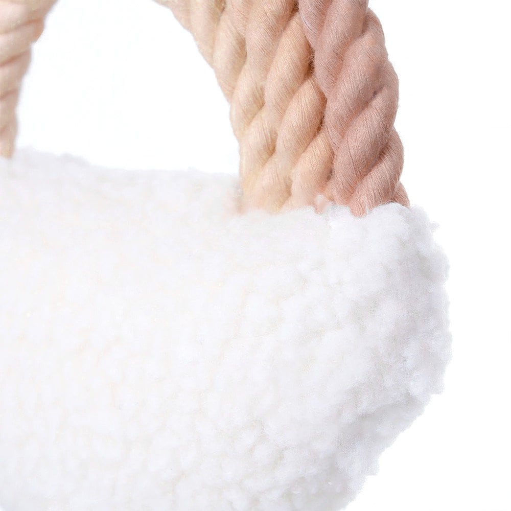 Iris Rainbow Plushie Squeaky & Crinkle Sherpa Rope Toy for - Etsy