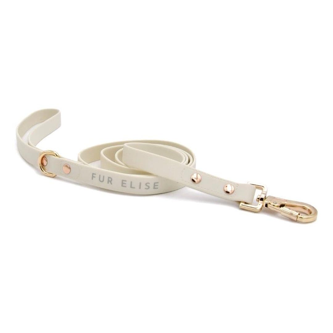 Elise Leash Bone Ivory, Rubber Texture, Waterproof, Lightweight ...