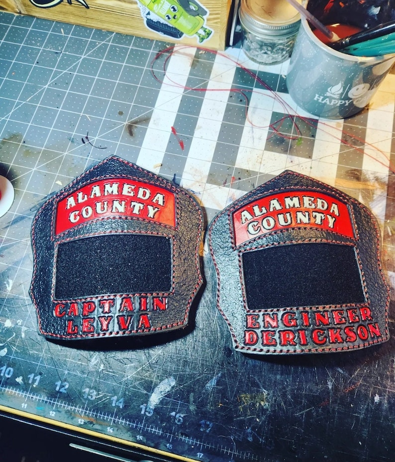 Leather Firefighter Helmet Shield - Etsy