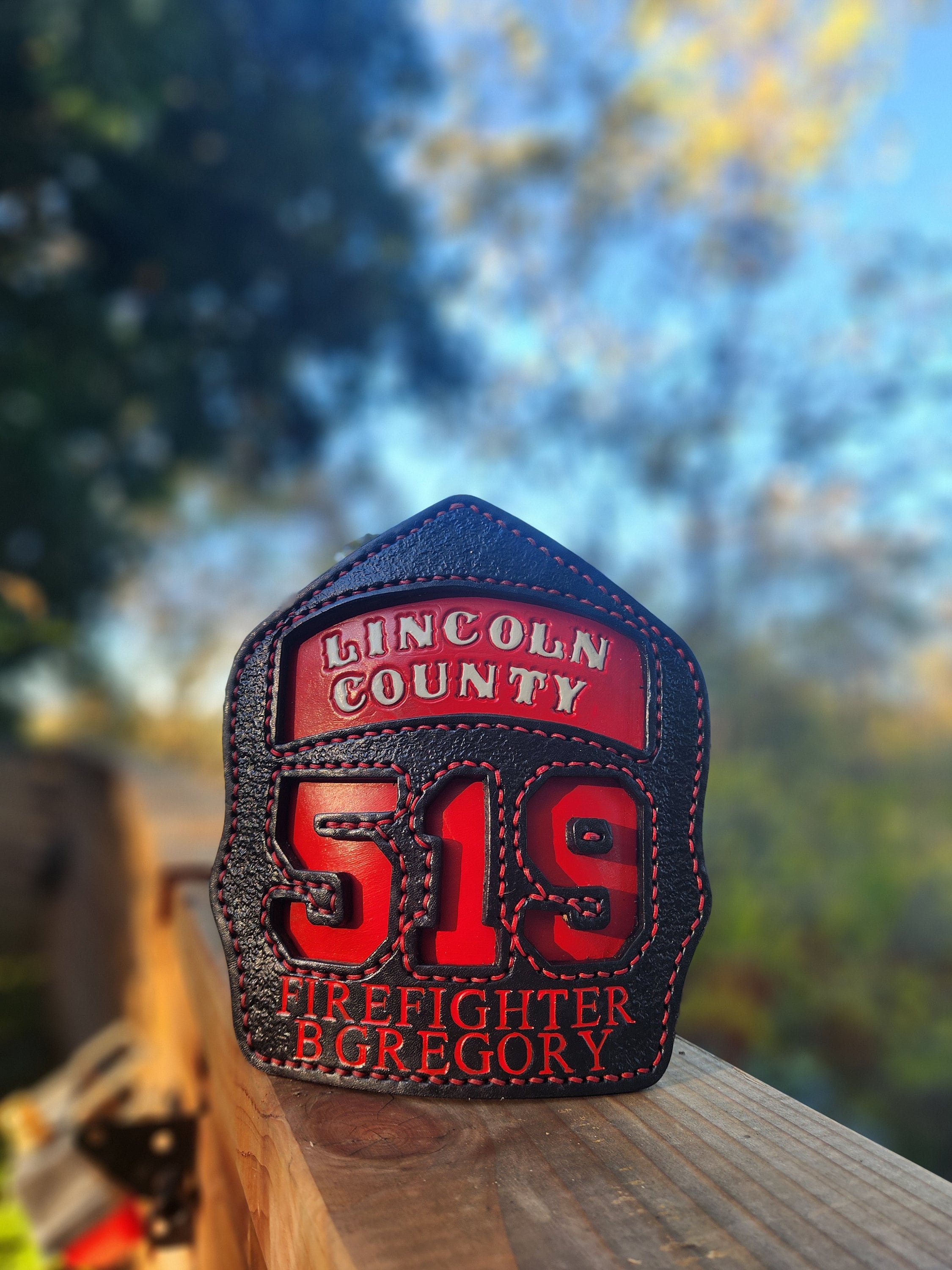 Leather Firefighter Helmet Shield - Etsy