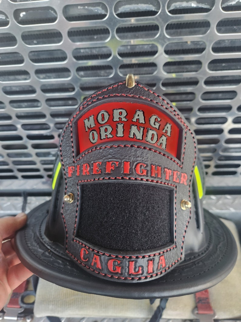 Leather Firefighter Helmet Shield - Etsy