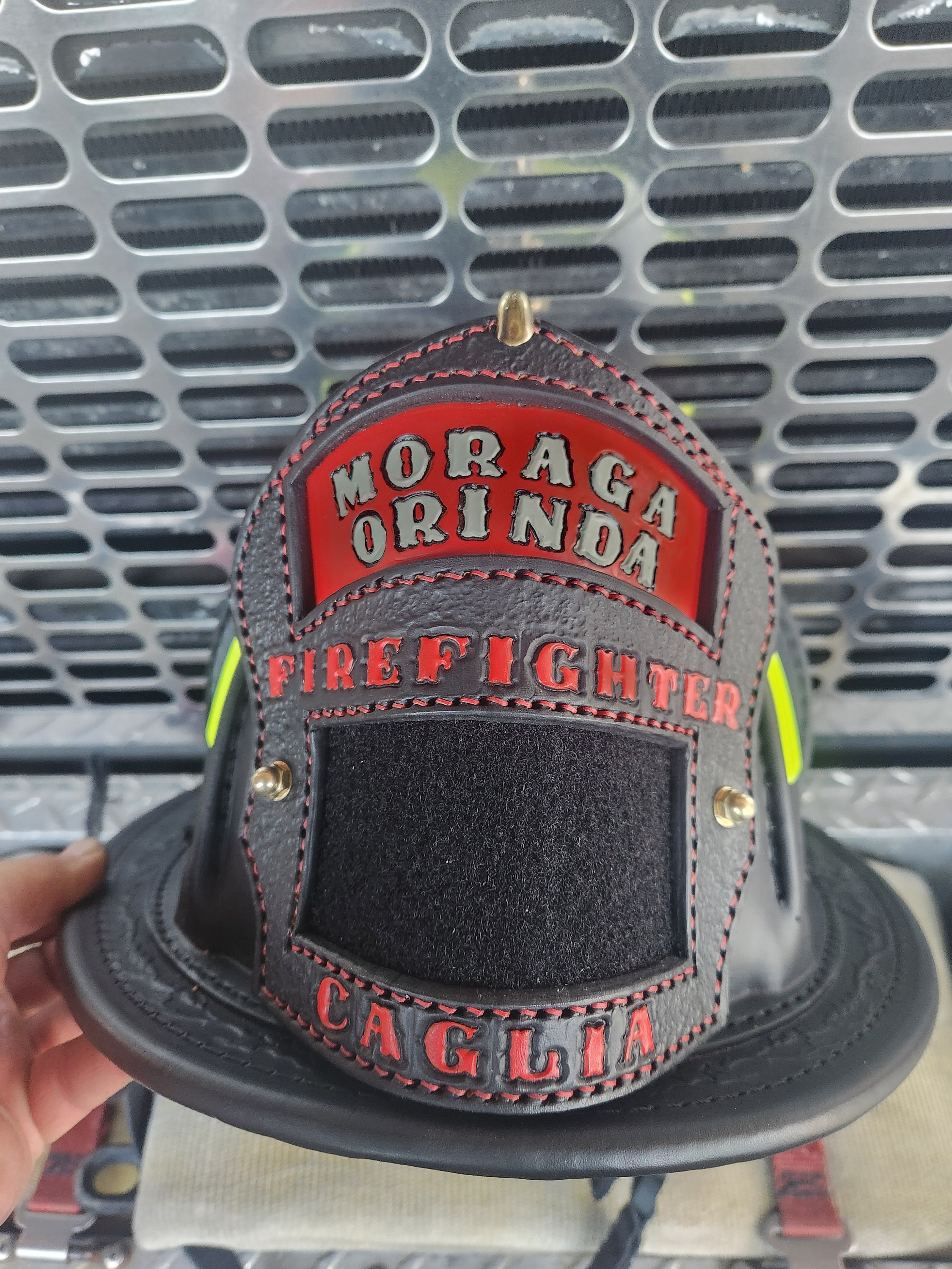 Leather Firefighter Helmet Shield - Etsy