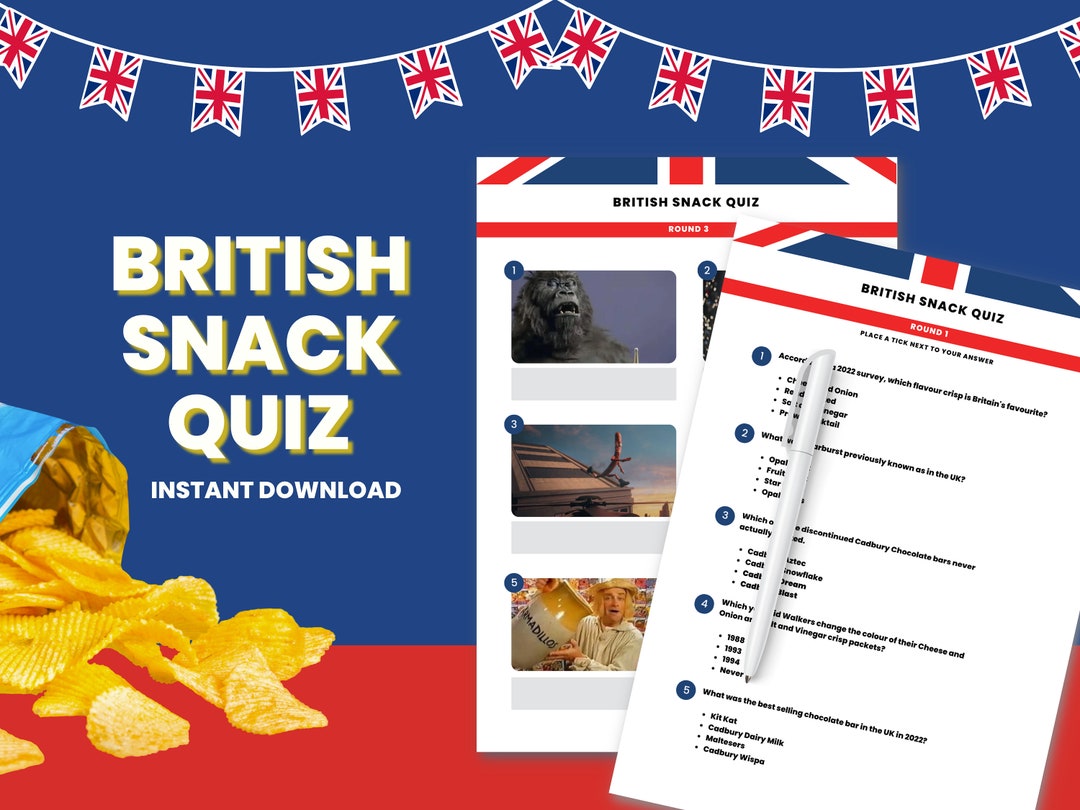 British Snack Quiz, Food Quiz Questions, Picture Round Quiz, Foods Quiz ...