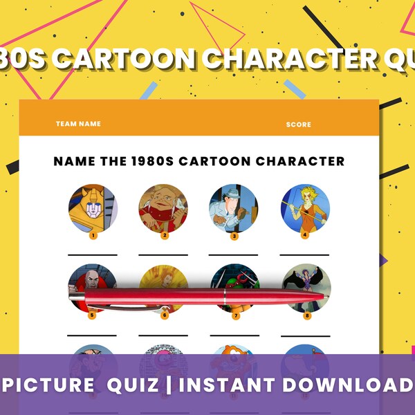 Cartoon Character - Etsy