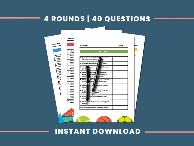 Printable Quiz, Quiz Questions, Picture Round Quiz, Entertainment ...