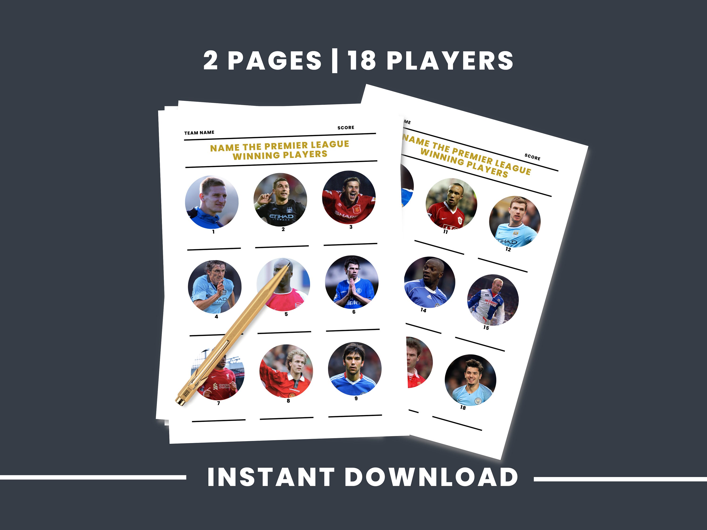 Printable Football Quiz Questions, League Winners Quiz, Picture Round ...