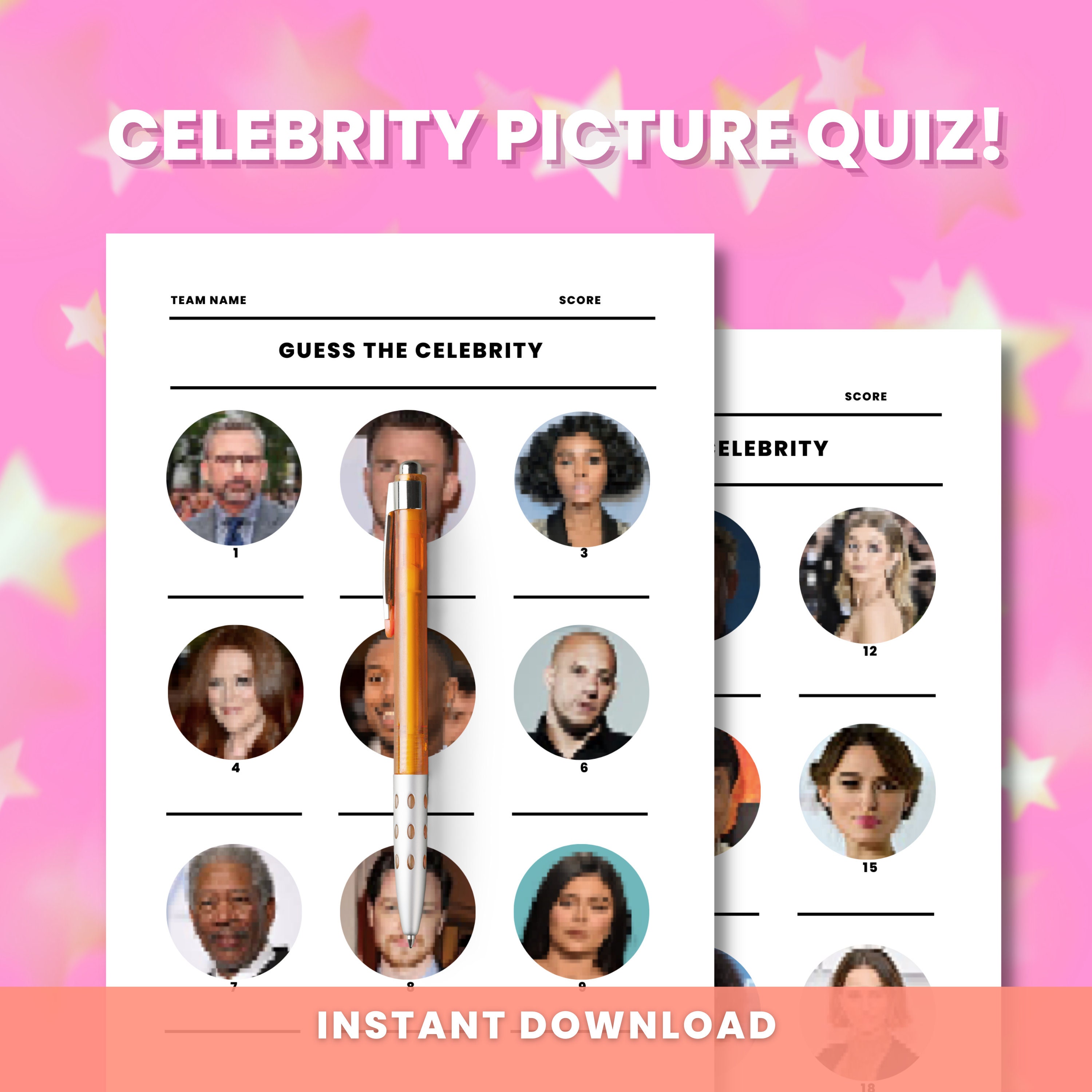 Celebrity Quiz, Guess the Celebrity Quiz, Picture Round Quiz ...