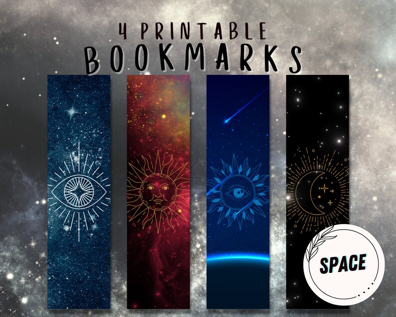 Printable Solar System Bookmarks - Etsy